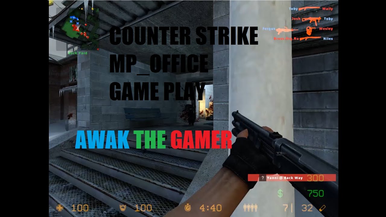 COUNTER STRIKE SOURCE | MP_OFFICE | GAME PLAY | AWAK THE GAMER - YouTube