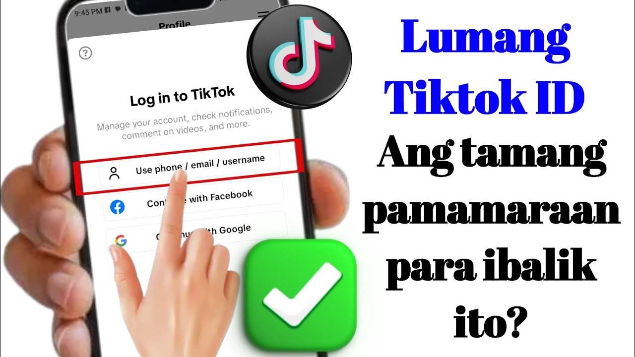 Paano Ibalik ang Natanggal na TikTok ID | Pagbawi ng Nawala o Lumang ...