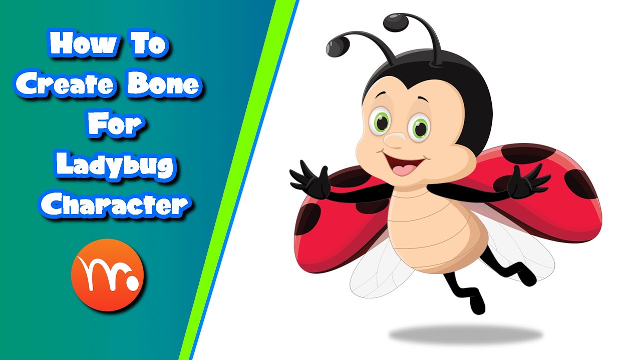 How to create bones for Ladybug character in Moho | Rigged Animation ...