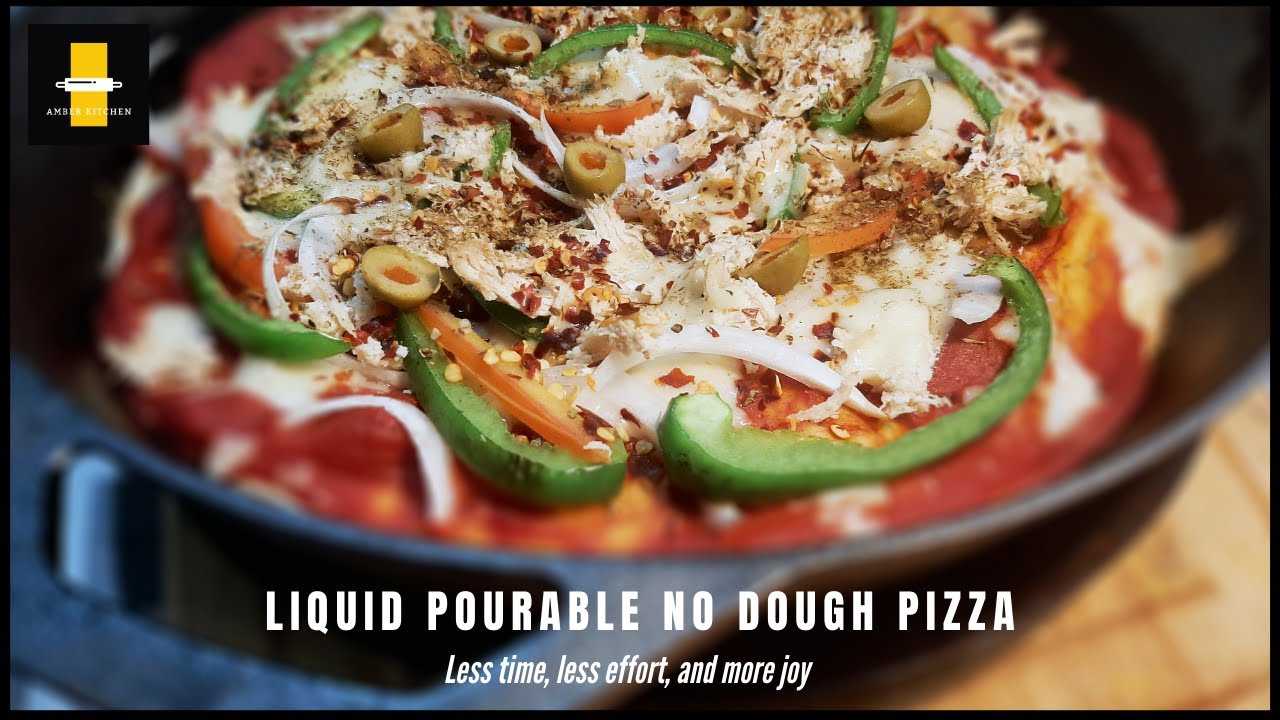 Pourable Pizza - How to Make Liquid Pizza Dough - Pourable Pizza Dough ...