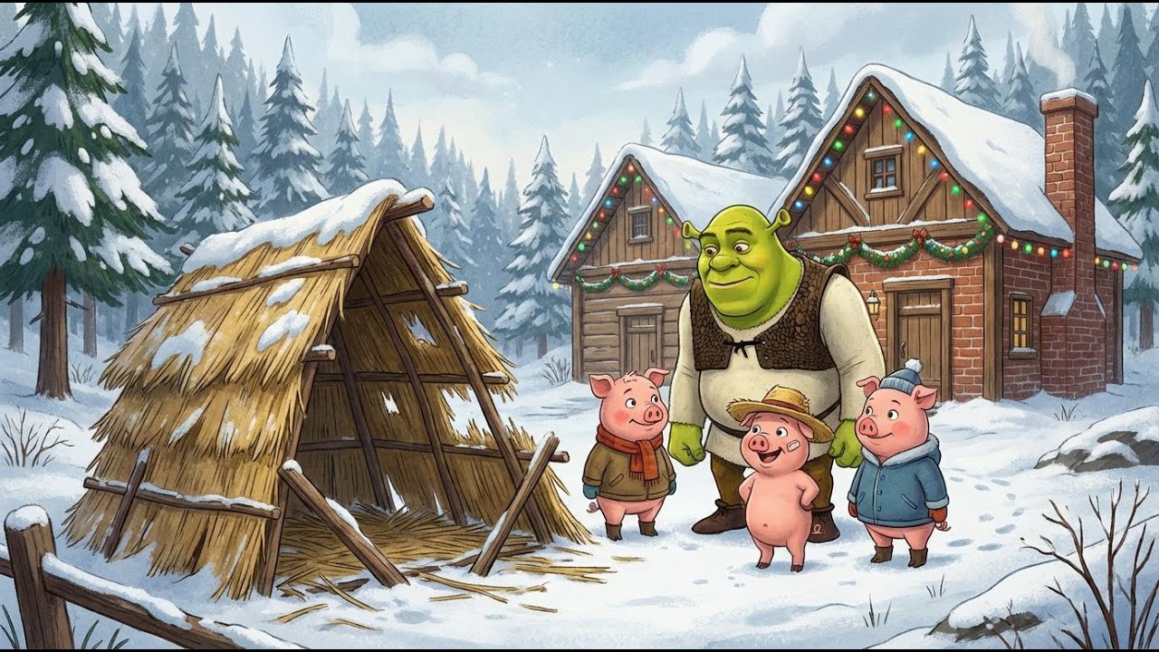 Three Little Pigs & Shrek – Christmas Building Safety Lesson - YouTube