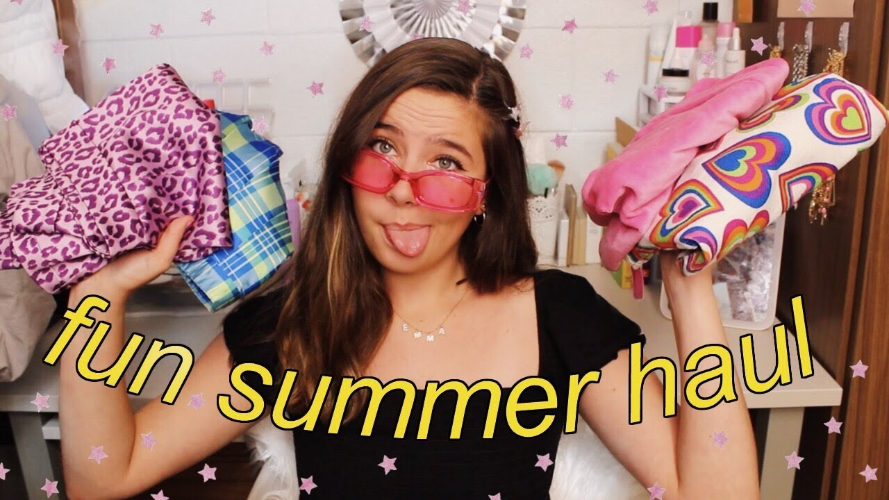 fun summer try-on haul ft. dollskill - YouTube