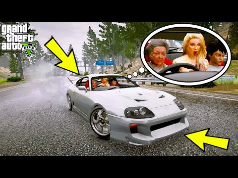 ECESU'NUN 97 YAŞINDAKİ ANNEANNESİ ATEŞ'İN SUPRA'SIYLA GAZLIYOR!😎- GTA 5