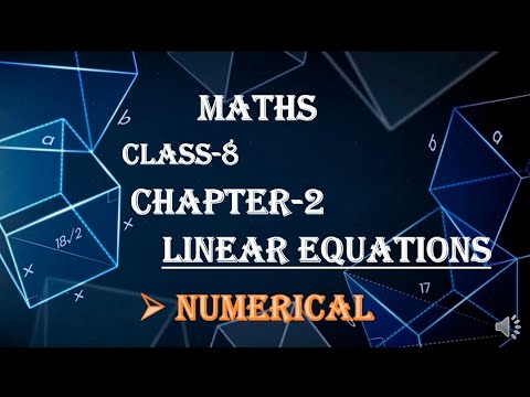 How to Solve Linear Equations in Class 8 Chapter-2 - YouTube