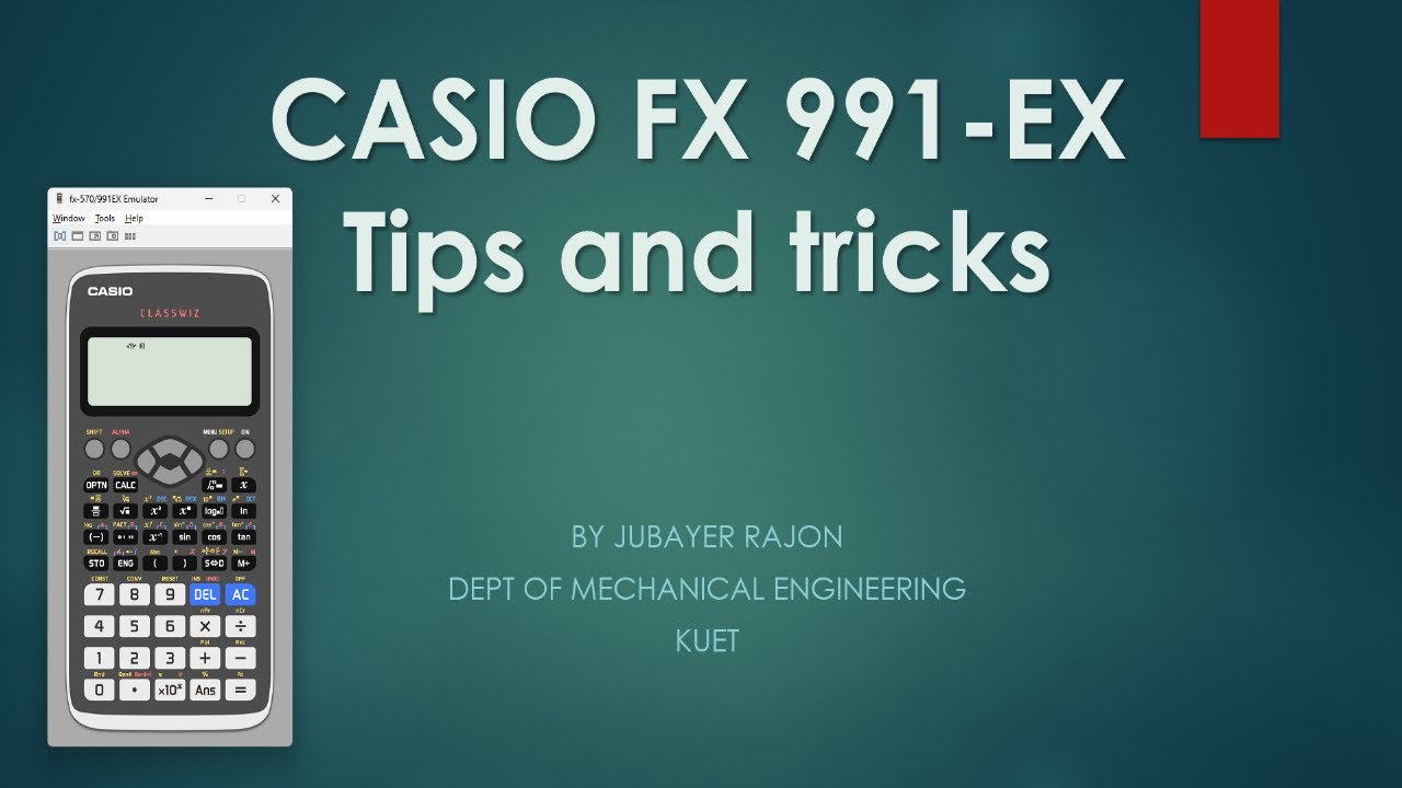 Everything you can do with a 991-EX calculator | Calculator tips and ...