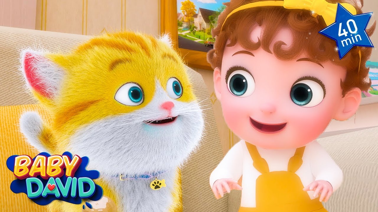 Little Cat Song + more Nursery Rhymes & Kids Songs | Baby David - YouTube