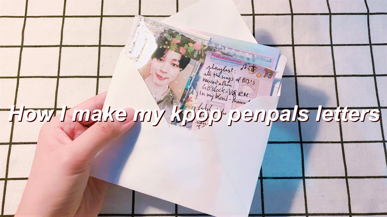 how I make my kpop penpal letters! - YouTube
