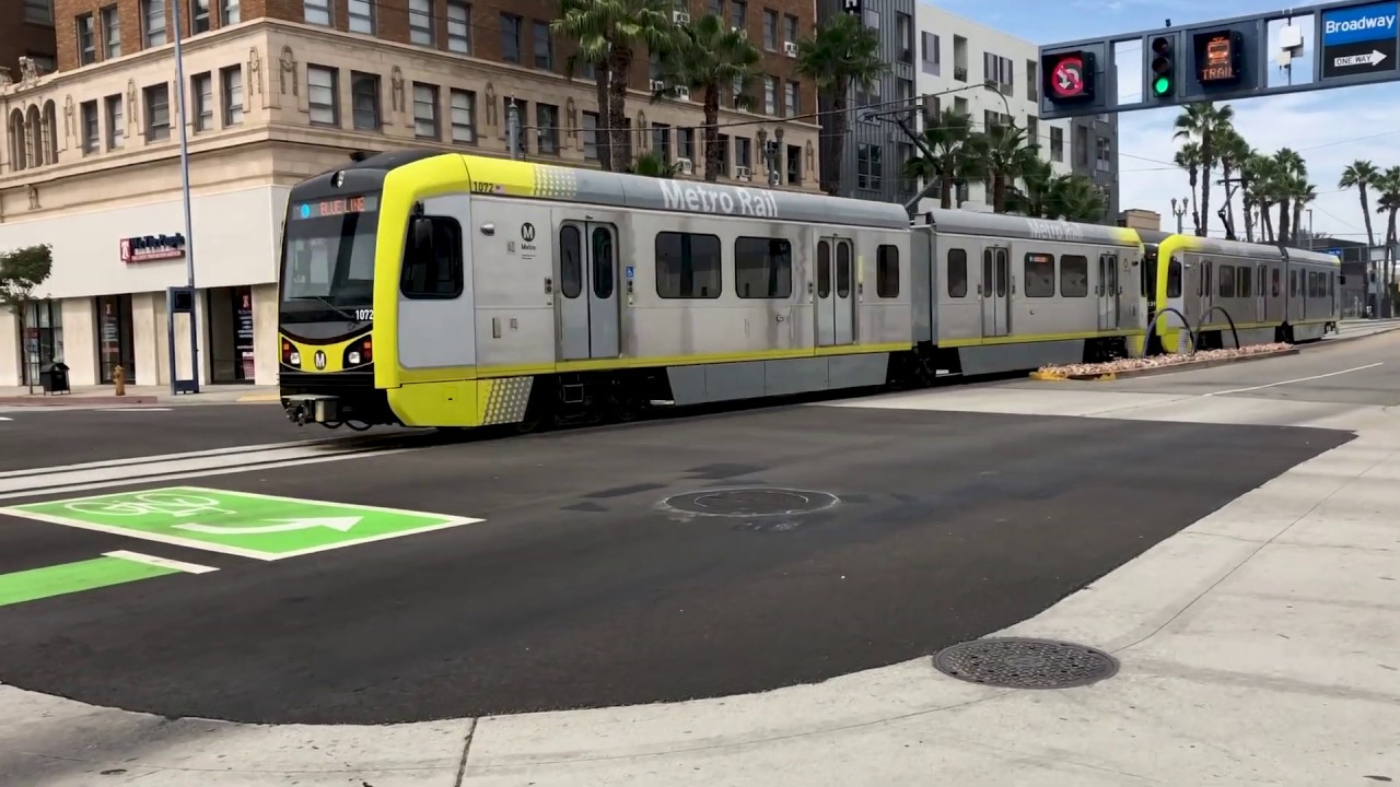 Los Angeles Metro in Long Beach - YouTube