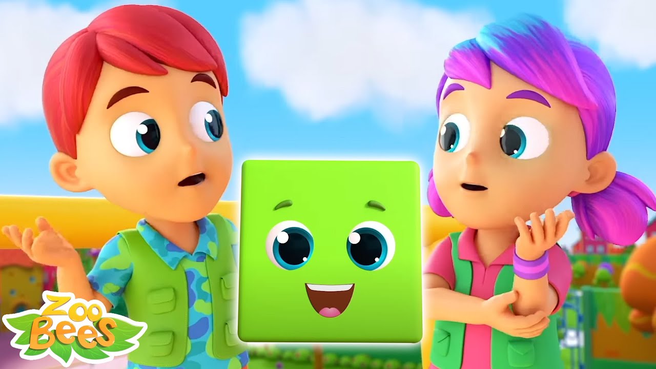 Песня формы, учить формы + Более мультфильм видео для детей от Zoobees ...
