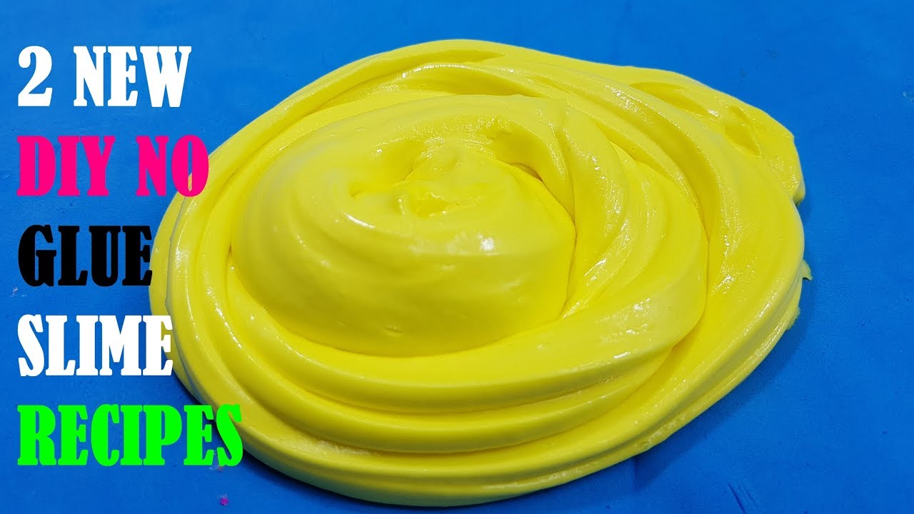 2 NEW DIY NO GLUE SLIME RECIPES! MUST TRY! REAL! No Glue Slime Recipes ...