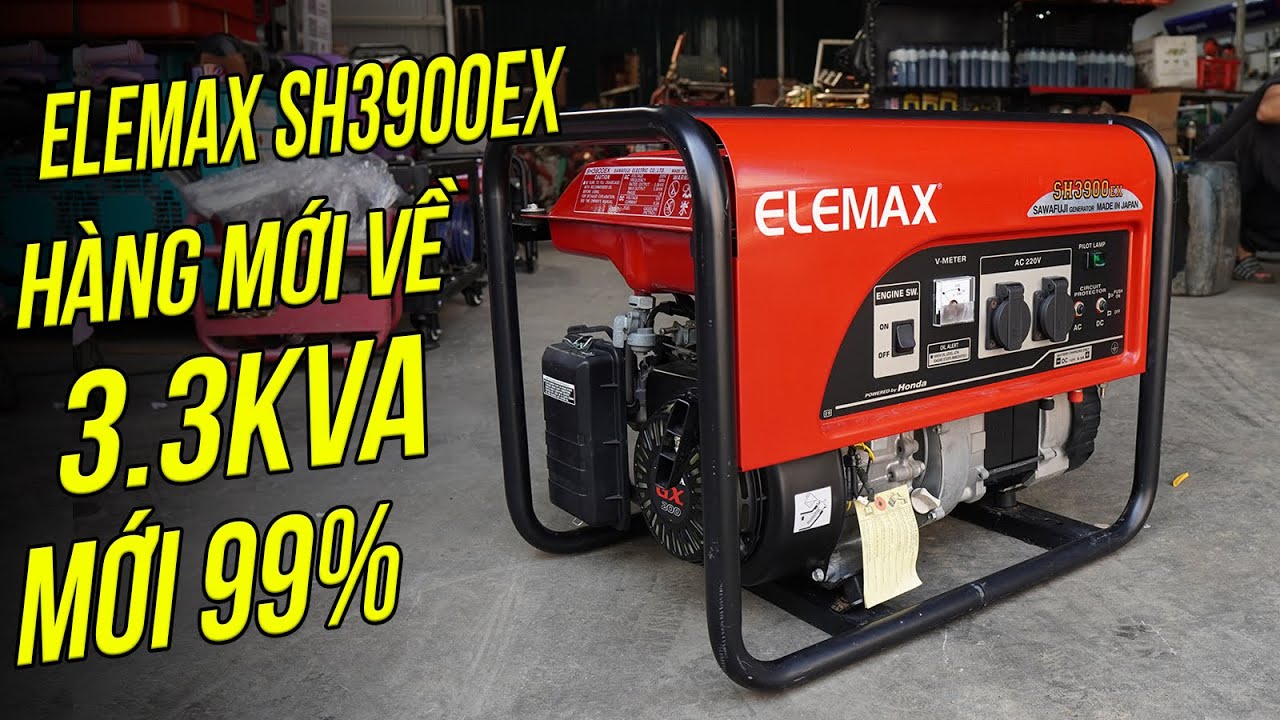 Siêu Phẩm Máy Phát Điện Elemax SH3900 Công Suất 3.3Kva Nhật Bản Mới 99% ...