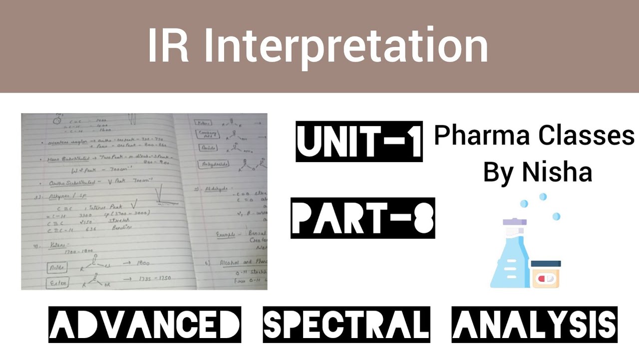 IR Interpretation|Unit- 1|Part-8|Advanced Spectral Analysis|Pharma ...