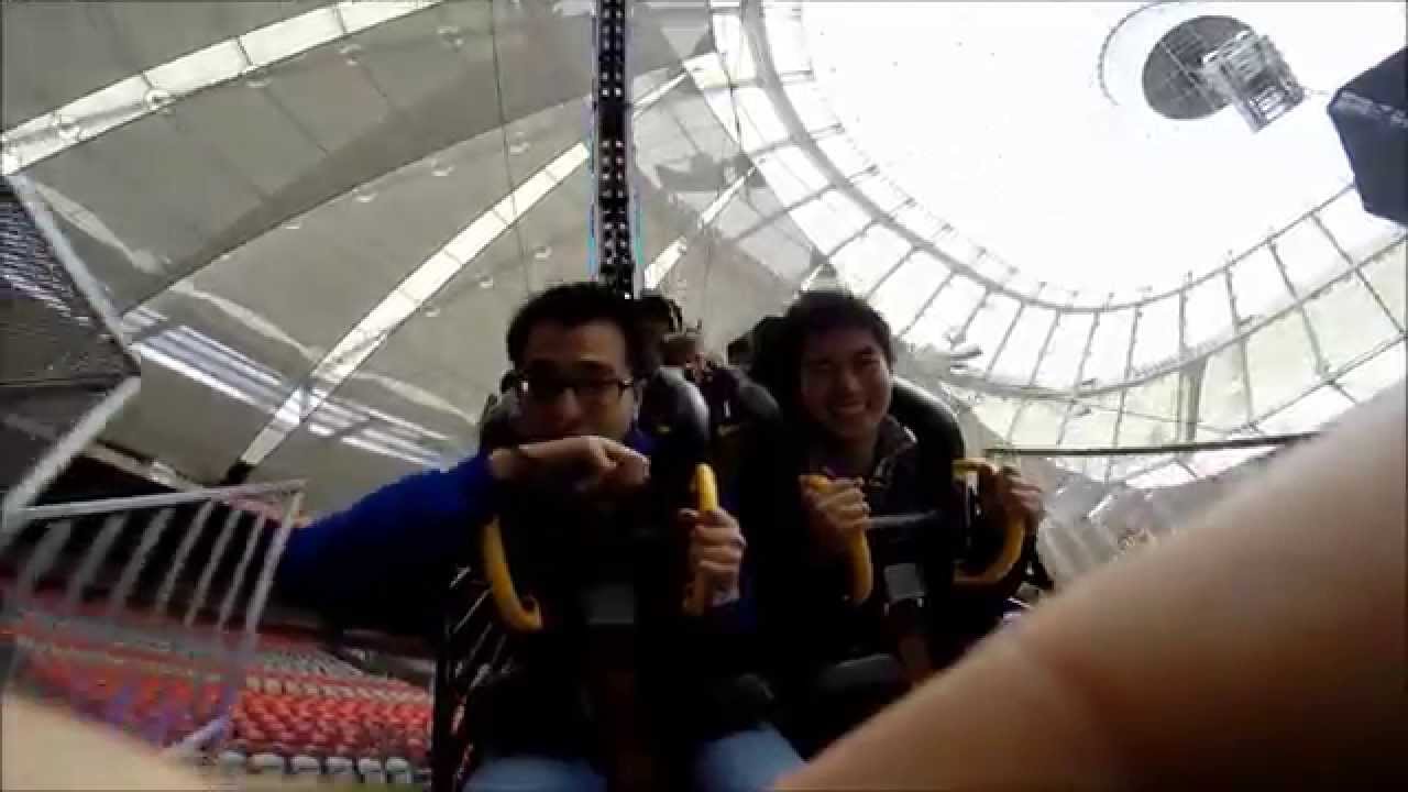 World's most scared roller coaster rider on world's scariest carnival ...