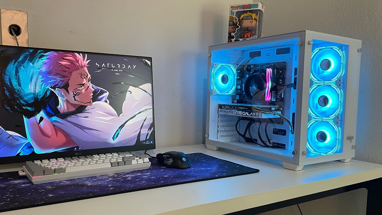 MEU PC BRANCO - (gabinete estilo aquário custo beneficio ) - YouTube