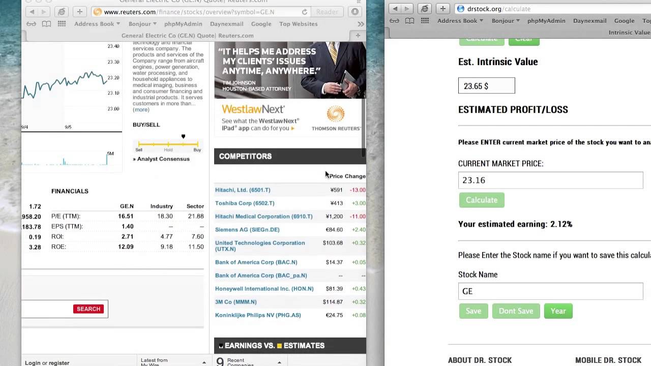 How to value a stock price with Dr. Stock Share value calculator - YouTube