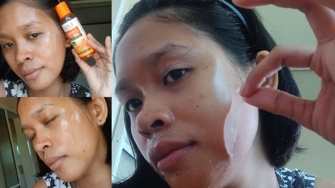 My Skin Care Routine Using AZLA Peeling and Whitening Lotion | It's me ...