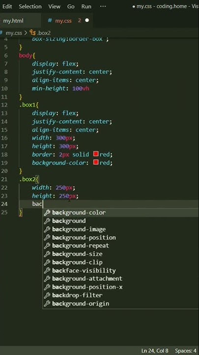 How to place box inside another box HTML CSS #shorts #viral - YouTube