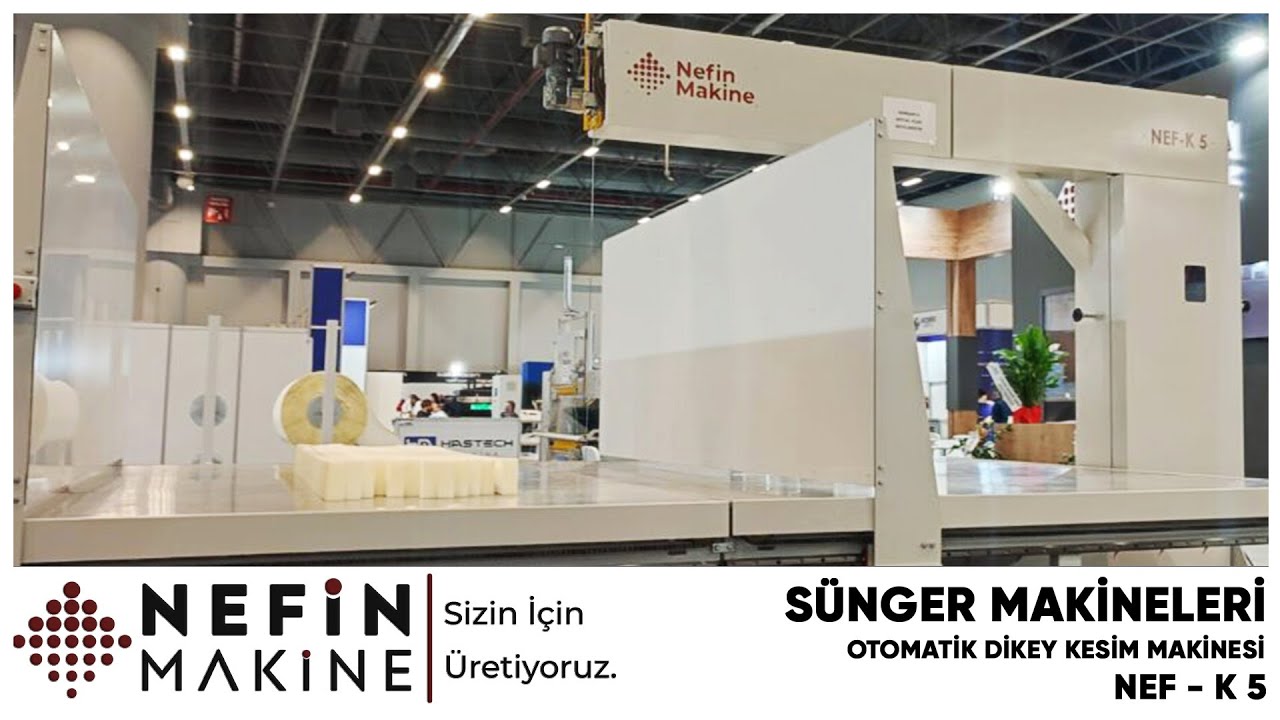 NEF-K 5 Otomatik Sünger Dikey Kesim Makinesi | Automatic Foam Vertical ...