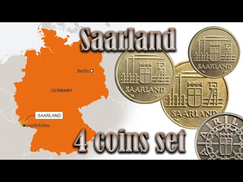 Saarland coins, the German francs. - YouTube