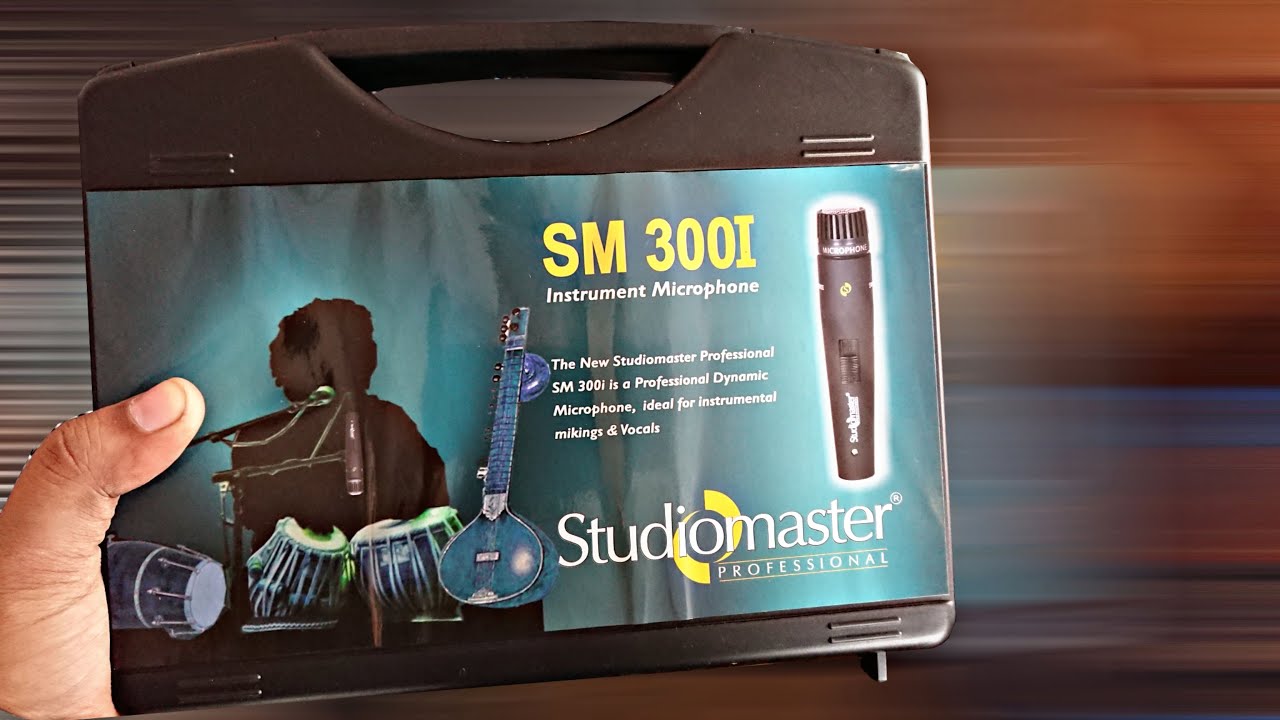 STUDIOMASTER SM 300I INSTRUMENT MICROPHONE UNBOXING & REVIEW - YouTube