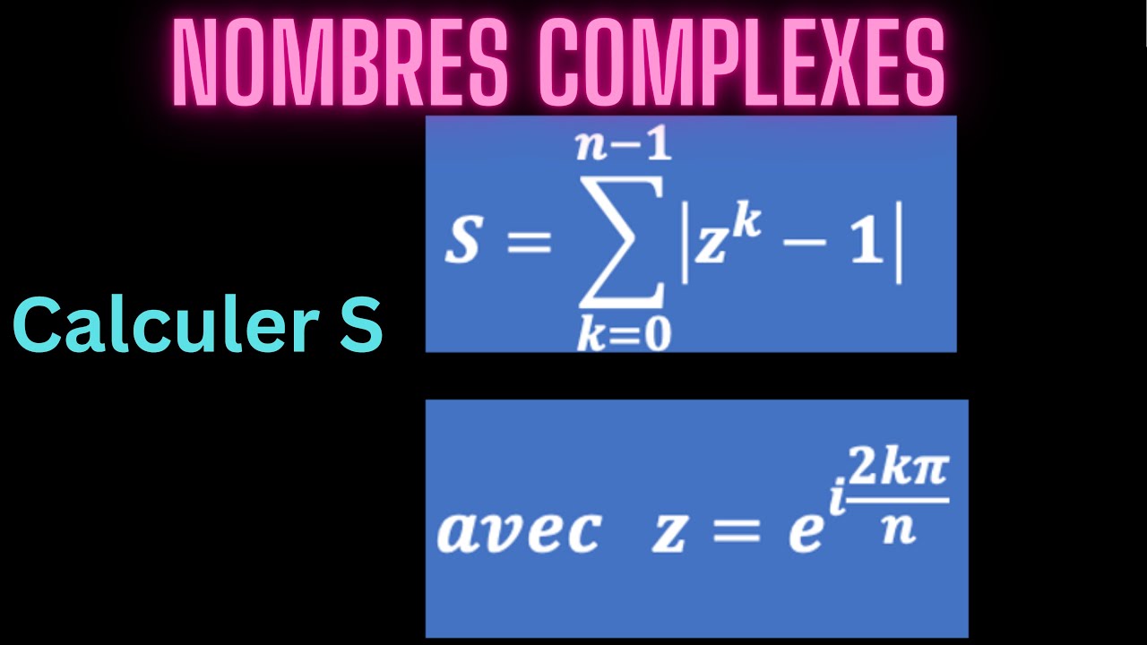 Nombres Complexes Suites et Formules d'Euler - YouTube