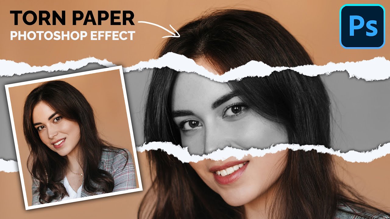 Torn Paper Effect Photoshop Tutorial | Easy & Realistic - YouTube