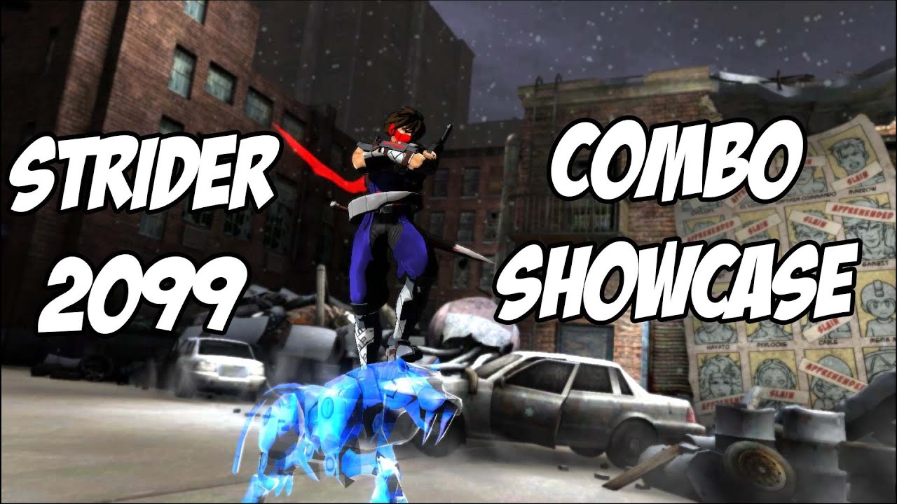 UMvC3 Palette Swap - Strider 2099 Mod Combo Showcase (Mod by Heefnoff ...