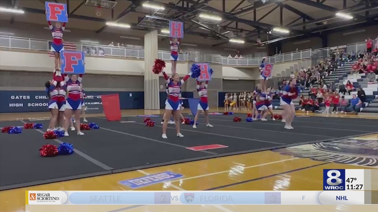 Fairport, Arcadia, Aquinas, Letchworth win game day cheerleading titles ...