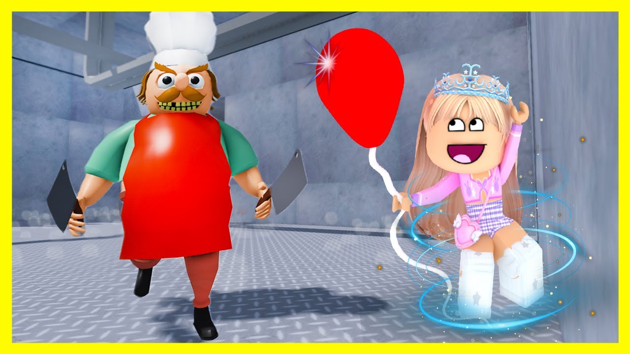 ROBLOXTA BALONLA KOMİK KASAPTAN KAÇTIM 🎈😂 MR PICKLE'S BUTCHER RUN ...