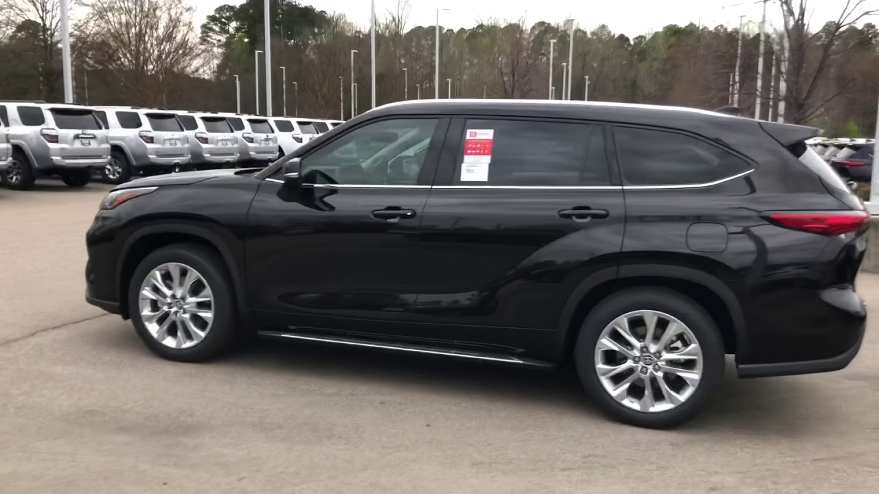 2020 Toyota Highlander Limited Midnight Black Metallic - YouTube