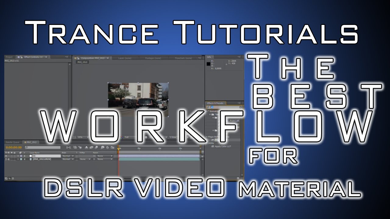 Tutorial for the best workflow with DSLR footage (After Effects) - YouTube