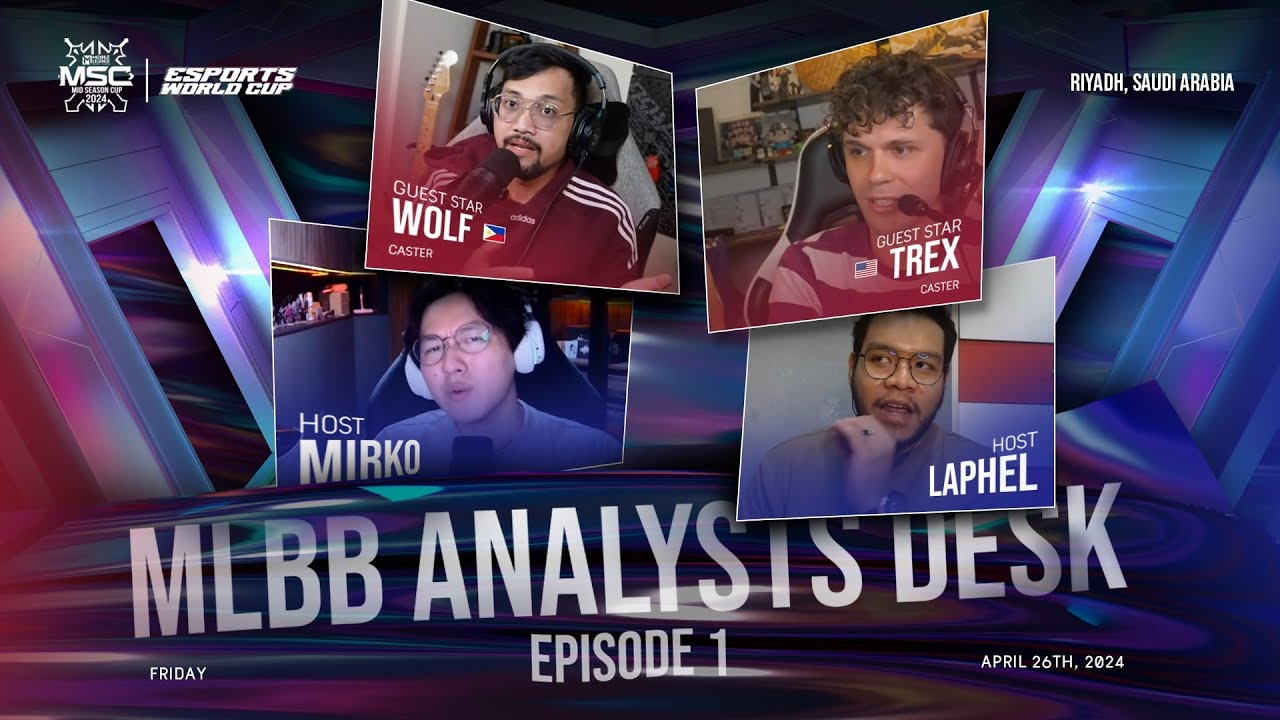 MLBB Analysts Desk Podcast Episode 1 ft Mirko, Laphel, Trex and Wolf! | MLBB Esports Podcast ...