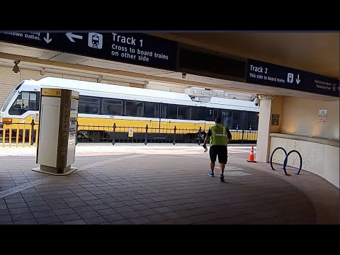 DFW Airport to Downtown Dallas by DART Rail - YouTube