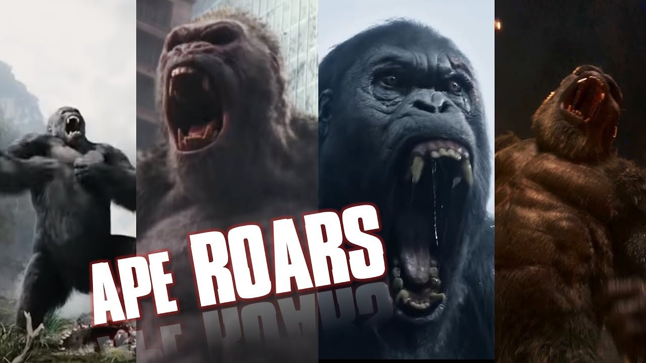 Top 15 Kong & Giant Ape Roars - YouTube
