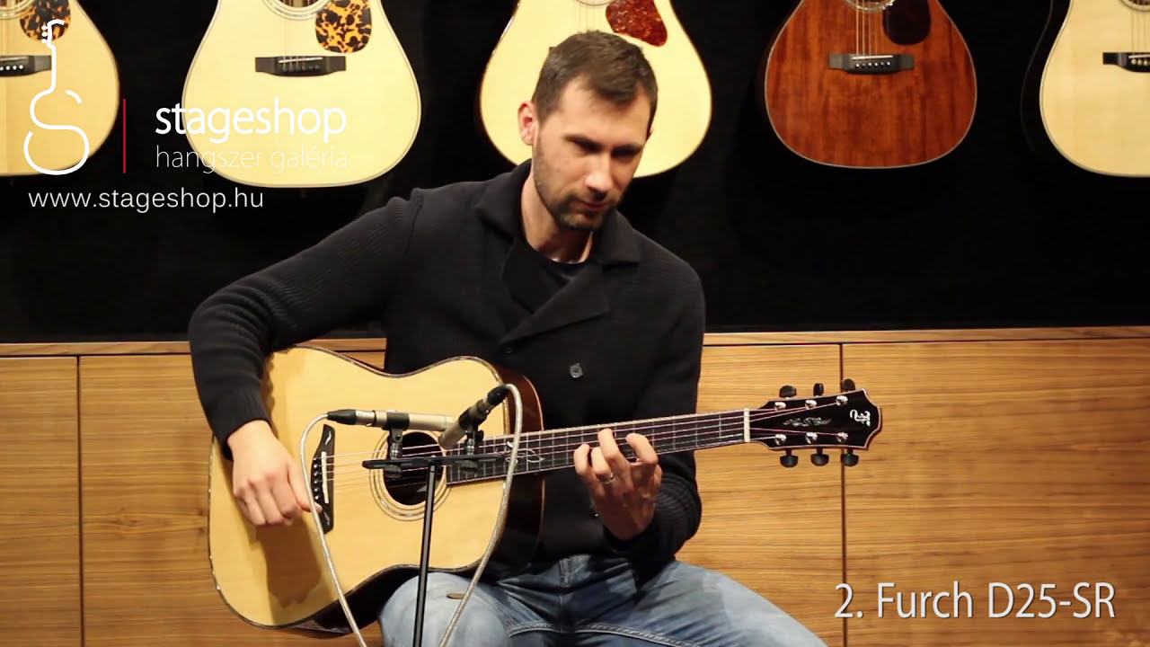 Furch G25-SR and D25-SR demo comparison in Stageshop - YouTube