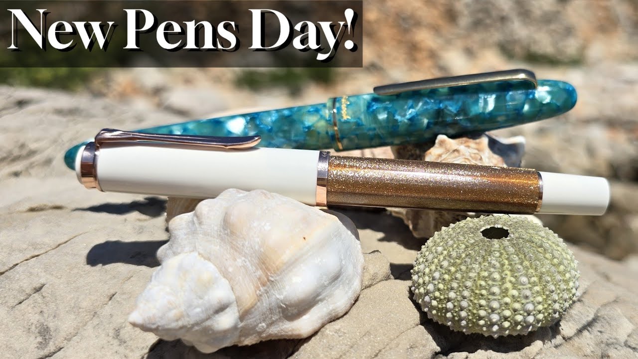New pens day! | Esterbrook Estie Sugar Rush | Pelikan M200 Copper Rose Gold | Robert Oster Ink ...