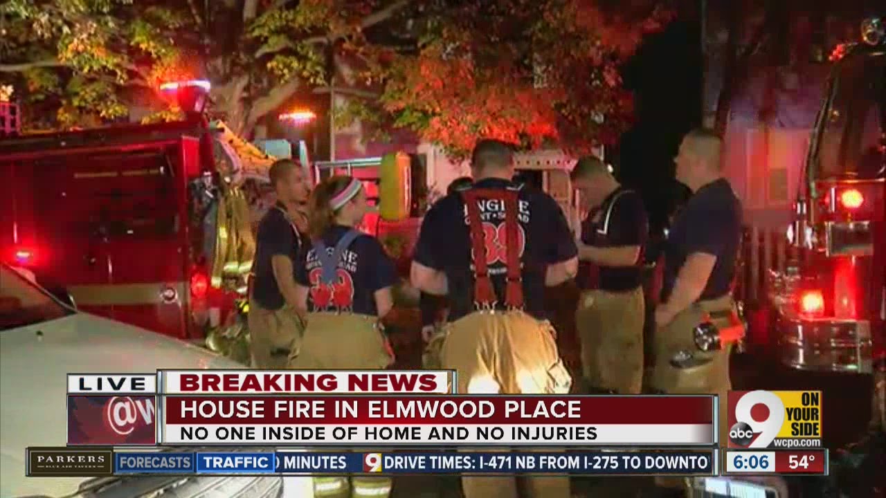 House fire damages home in Elmwood Place - YouTube