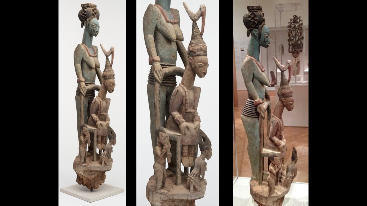 Veranda post of enthroned king and senior wife - Marsha Russell (x1.2 ...