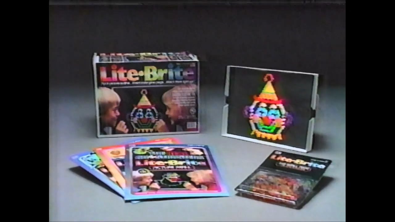 Lite-Brite by Milton Bradley ad from 1990 - YouTube