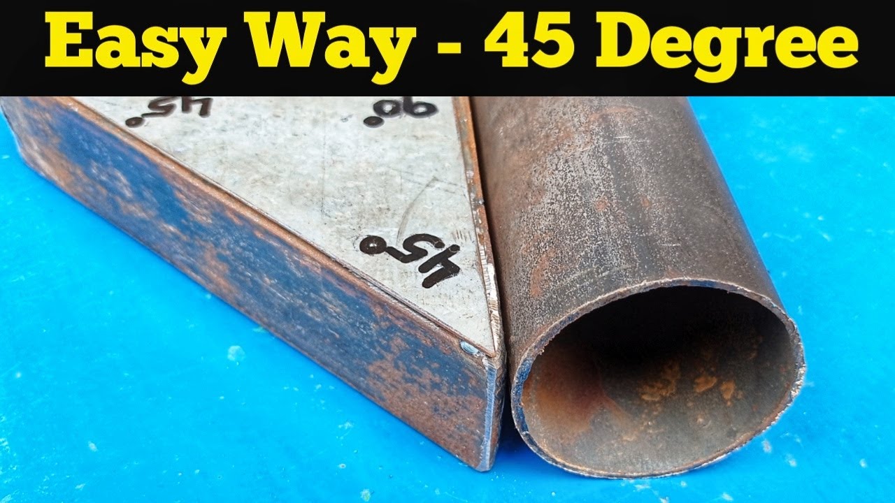 Easy Way Of Round Tube Angle Cutting // Cut Off Machine Tricks - YouTube