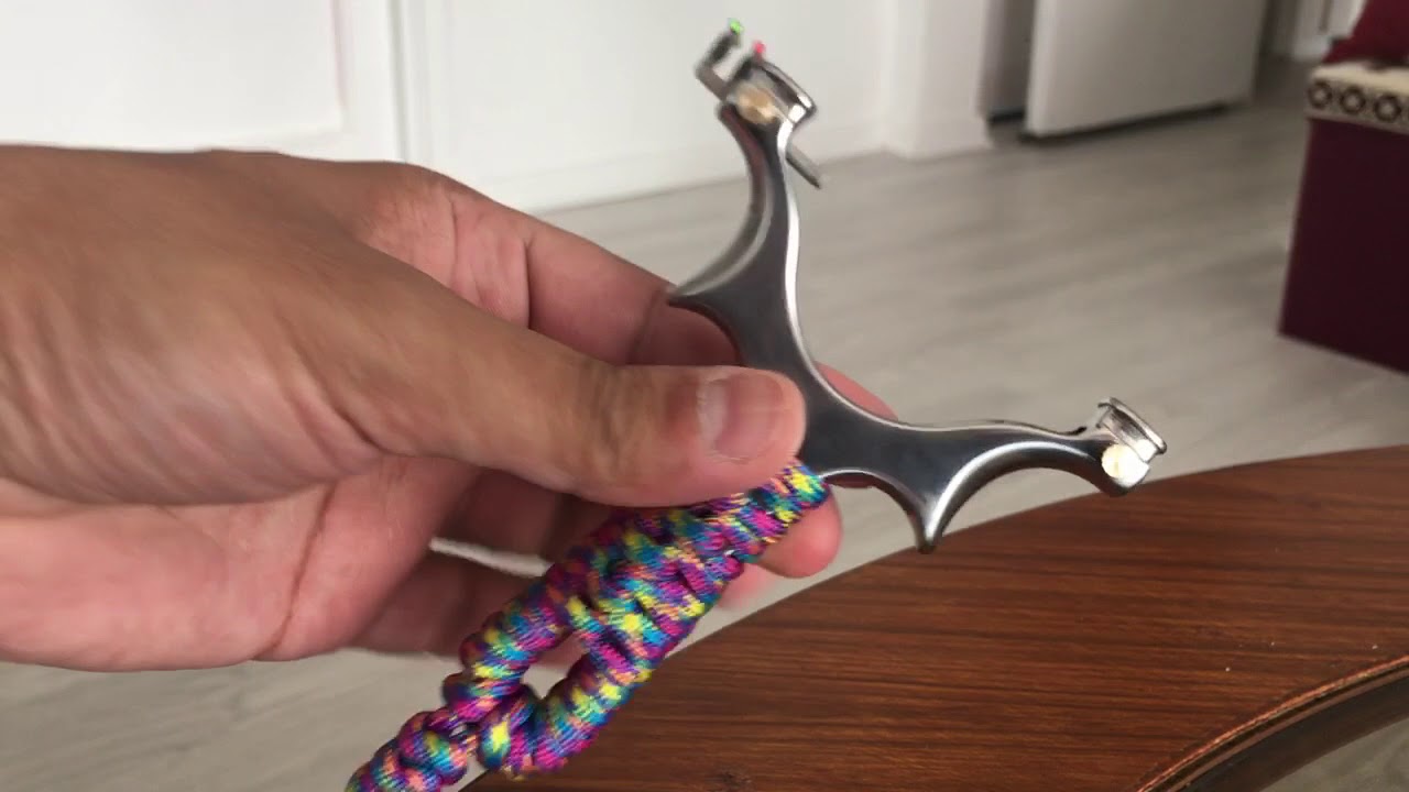 steel chinese slingshot - YouTube