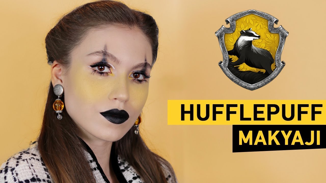 Hufflepuff Makyajı | Hufflepuff Makeup Tutorial - YouTube
