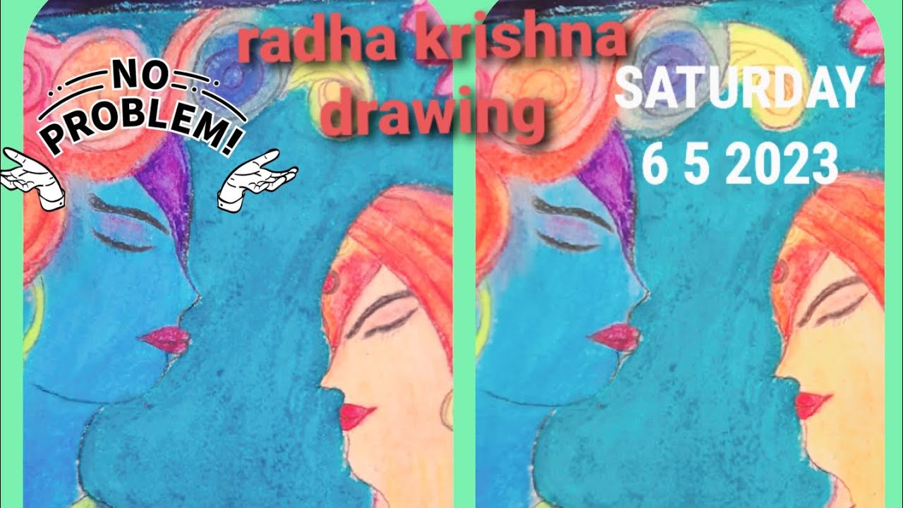 #radhakrishna #drawing art by @anikghatak5638 ♥️♥️♥️♥️♥️💗💗🦚🦚 - YouTube