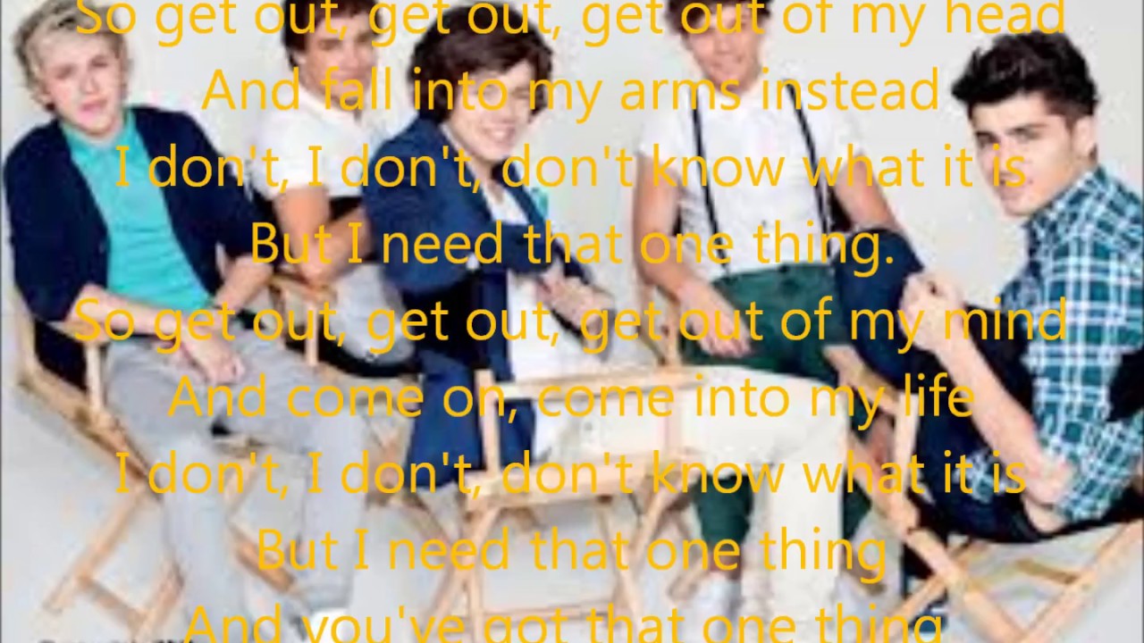 One Direction - One Thing [Lyrics] - YouTube