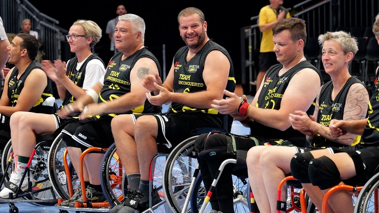 Düsseldorfer Kunzemann bei INVICTUS GAMES 2023 am Ball - YouTube