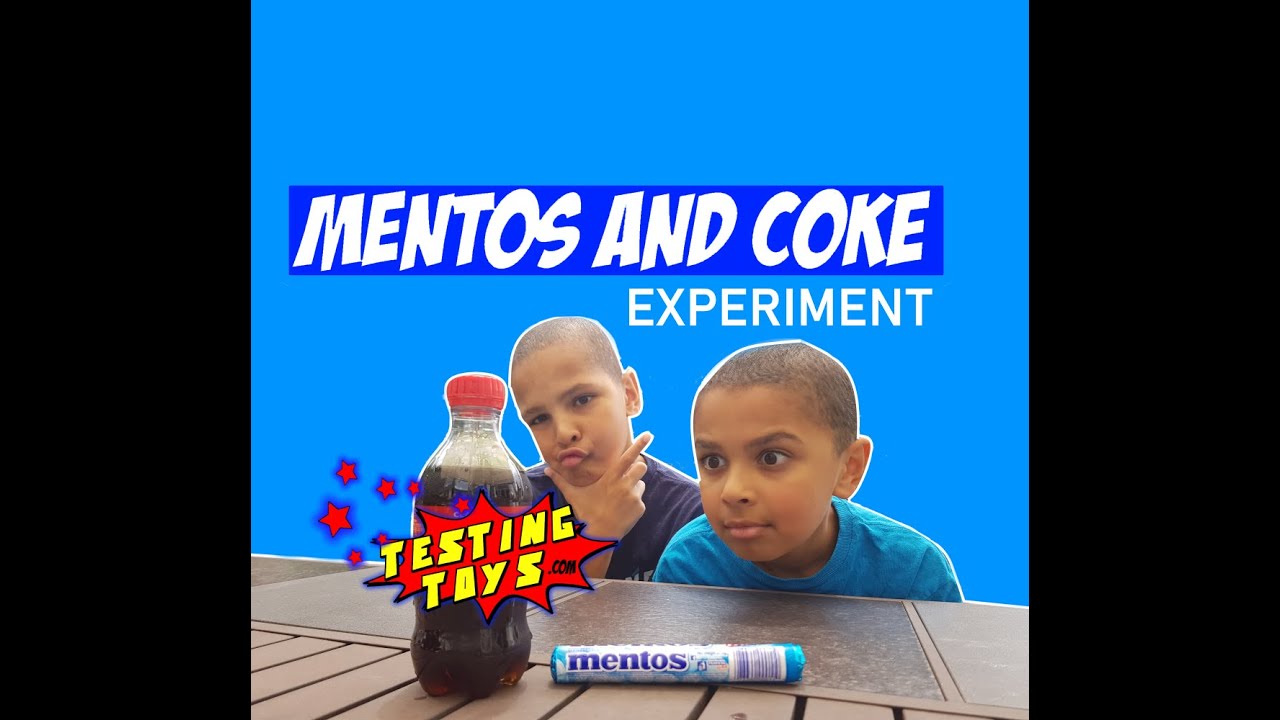 Mentos and Coke Experiment With TestingToys.com - YouTube
