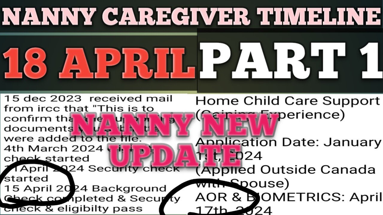 18 APRIL nanny caregiver program timeline canada - YouTube
