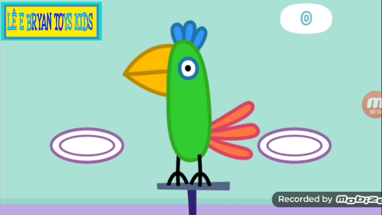 Jogo da Peppa Pig | Peppa e Poly Papagaio ensina a contar 123 ...