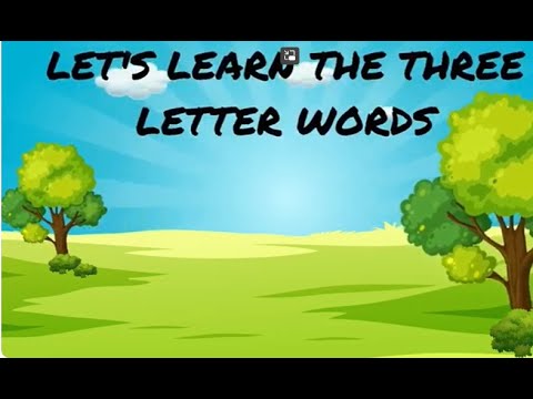 English three letter words for kids| nursery lesson| English vocabulary ...