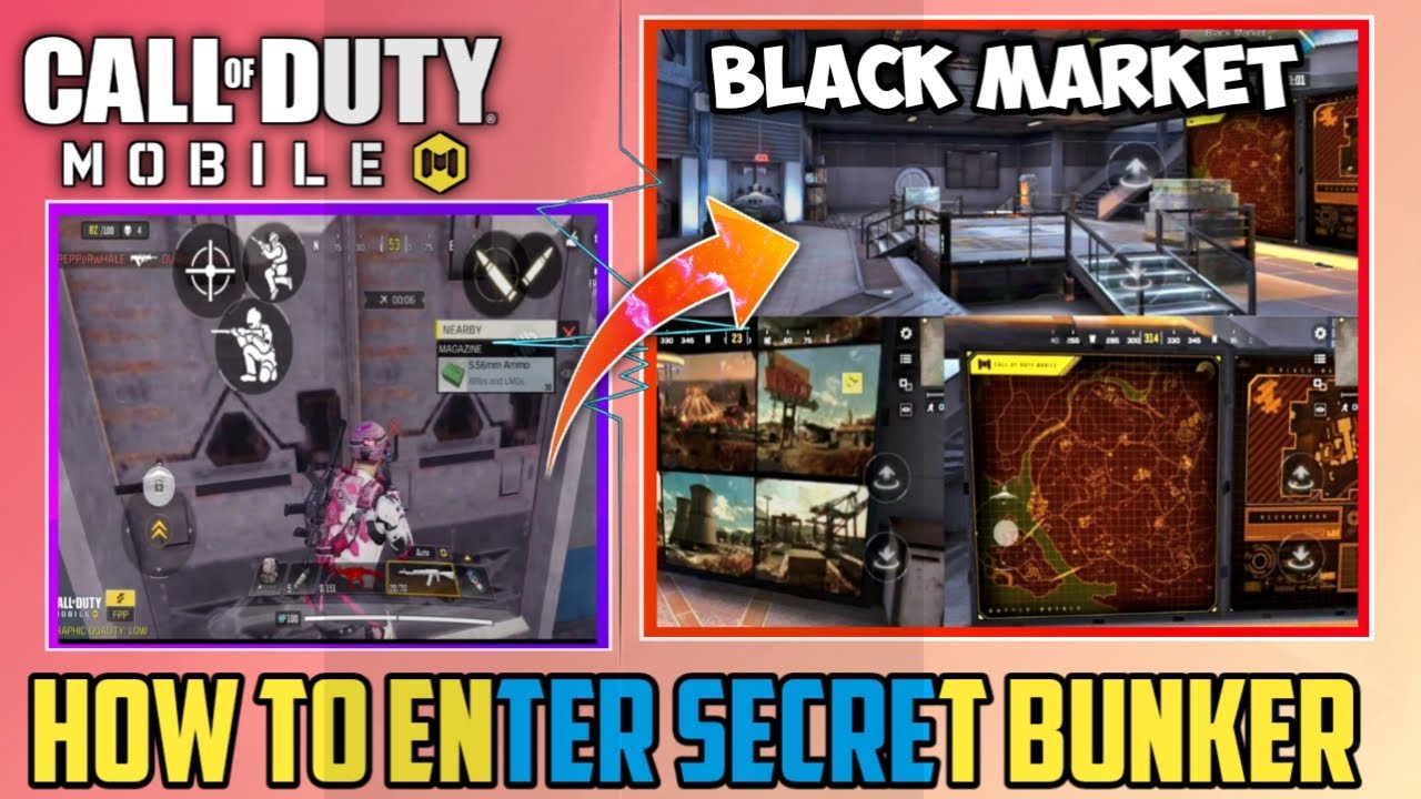 How To Enter In Secret Bunker At Black market Cod mobile || cod Mobile ...